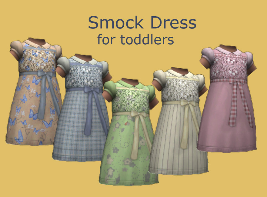 The Sims Resource - smock toddler dress