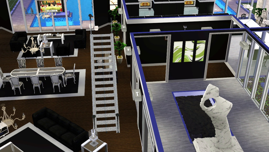 The Sims Resource | Modern Glass Mansion