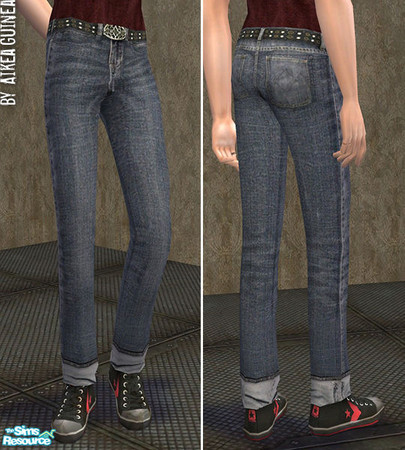 The Sims Resource | Jeans with Sneakers for Adult Males