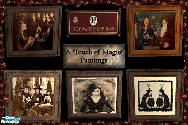 The Sims Resource | A 'Touch of Magic' Paintings