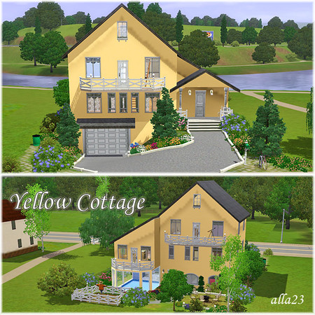 The Sims Resource | Yellow Cottage