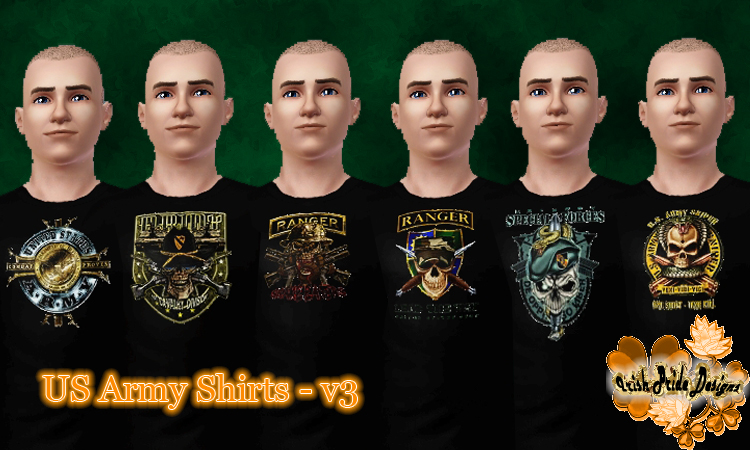The Sims Resource - Combat Arms Shirts - v3