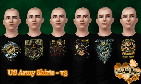 The Sims Resource | Combat Arms Shirts - v3