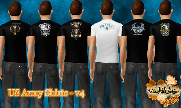 The Sims Resource | Combat Arms Shirts - v4