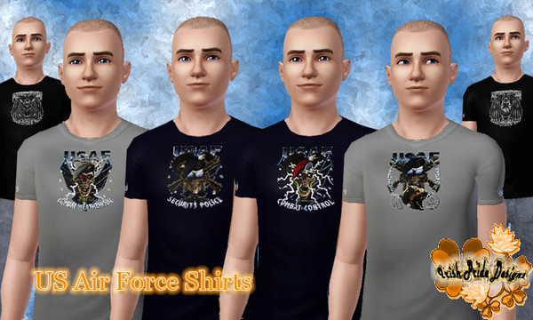 The Sims Resource | US Air Force Shirts - v1