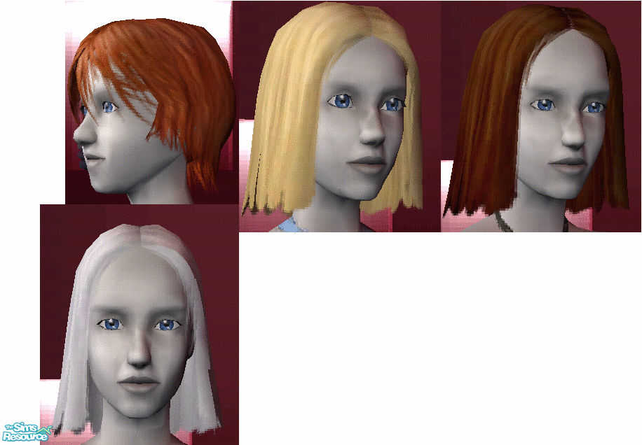 The Sims Resource | My hair all colors