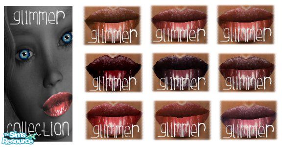 The Sims Resource | Glimmer Lips Collection