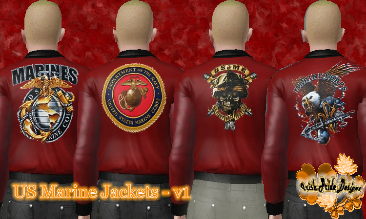The Sims Resource | USMC Jackets - Male v1
