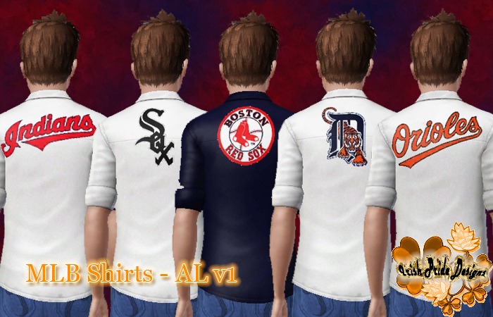 The Sims Resource | MLB Shirts - AL v1