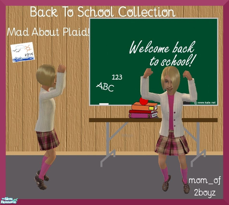 The Sims Resource | Back To School Collection- Mad about Plaid