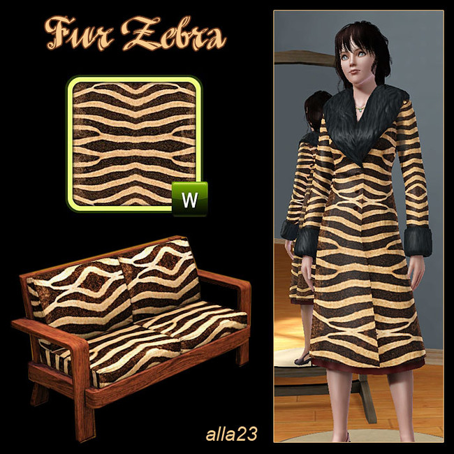 The Sims Resource - Fur Zebra