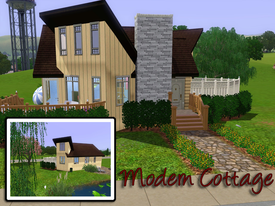 The Sims Resource - Modern Cottage - 1BR 1 BA