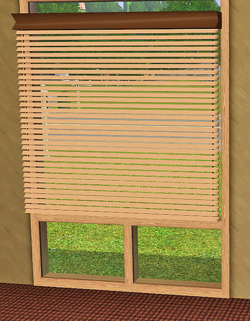 The Sims Resource - Venecian Blinds Two Tile Mid Length