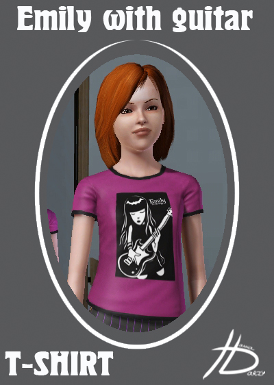 The Sims Resource - Emily with guitar