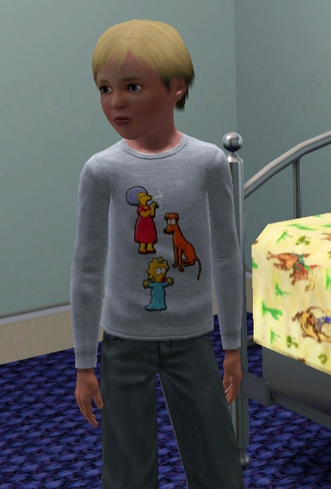 The Sims Resource - childshirt_simpsons