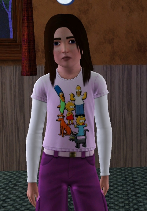 The Sims Resource - childshirt_simpsons_all