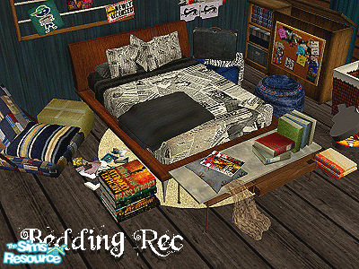 The Sims Resource - Journal Bedding Recolor