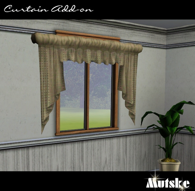 The Sims Resource - Curtain Bay Window 2x1
