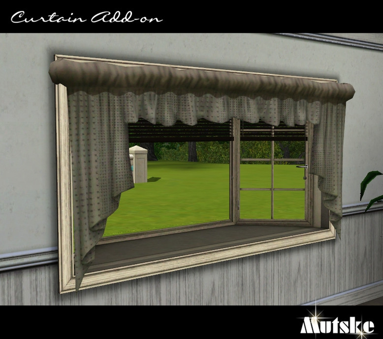 The Sims Resource - Curtain bay window3x1 no fruit