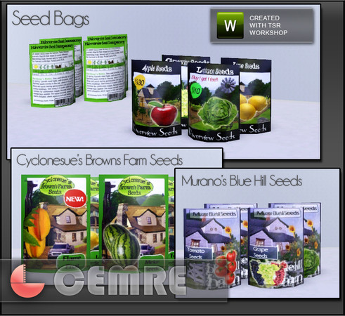 The Sims Resource | Gardening is Fun Set Seed Bags