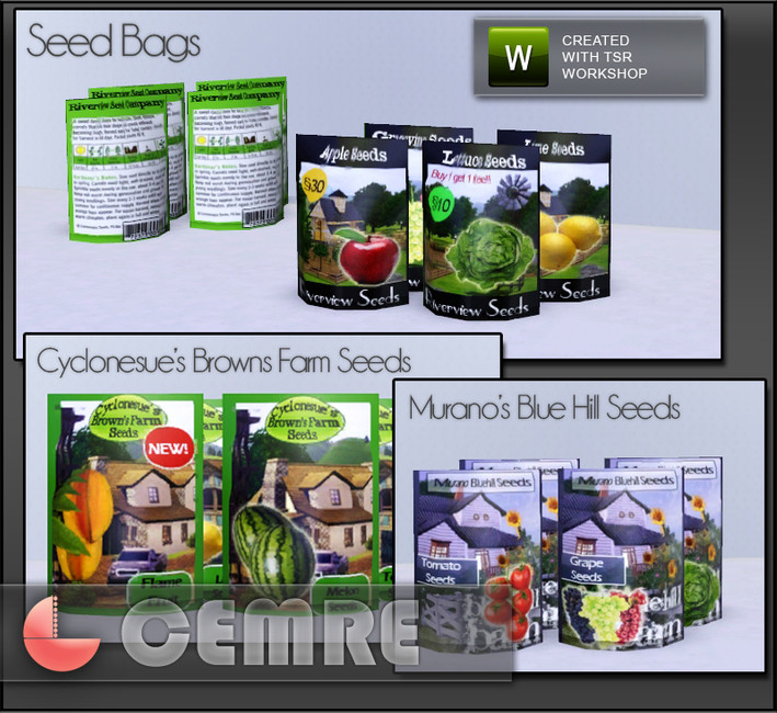 The Sims Resource - Gardening is Fun Set Seed Bags
