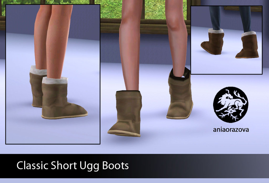 The Sims Resource | Classic Short Ugg Boots