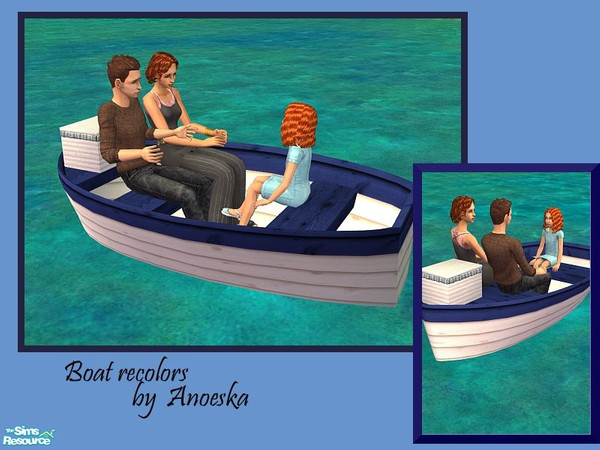 The Sims Resource | Boat Recolor - Boat for ponds or terrainpaint