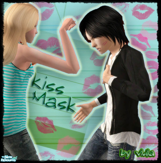 The Sims Resource - Kiss Mask - By Vidia