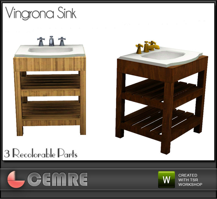 The Sims Resource - Vingrona Bathroom Design Sink