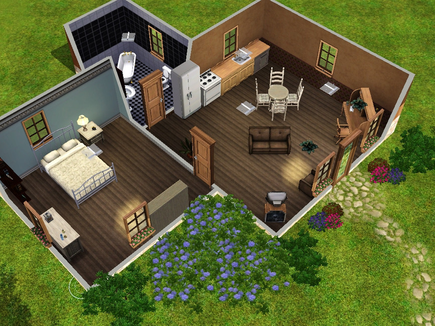 The Sims Resource - Starter House - Angle