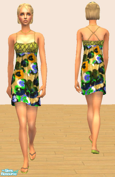The Sims Resource | Beach Dress