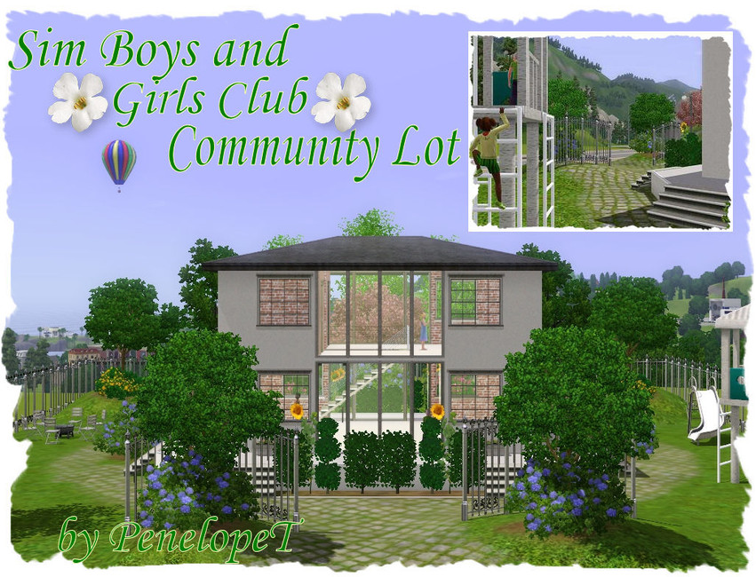 The Sims Resource - Sim Boys and Girls Club Community Lot
