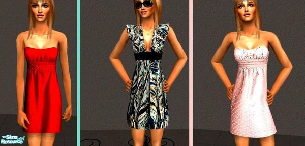 The Sims Resource | The party dress set.