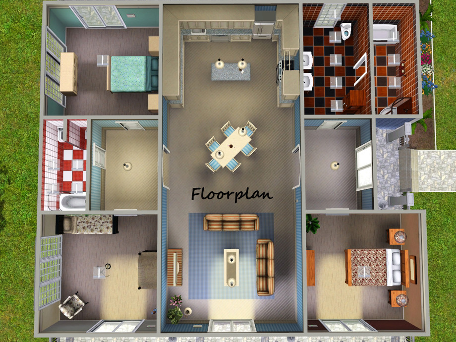 The Sims Resource - Cliffside Bungalow