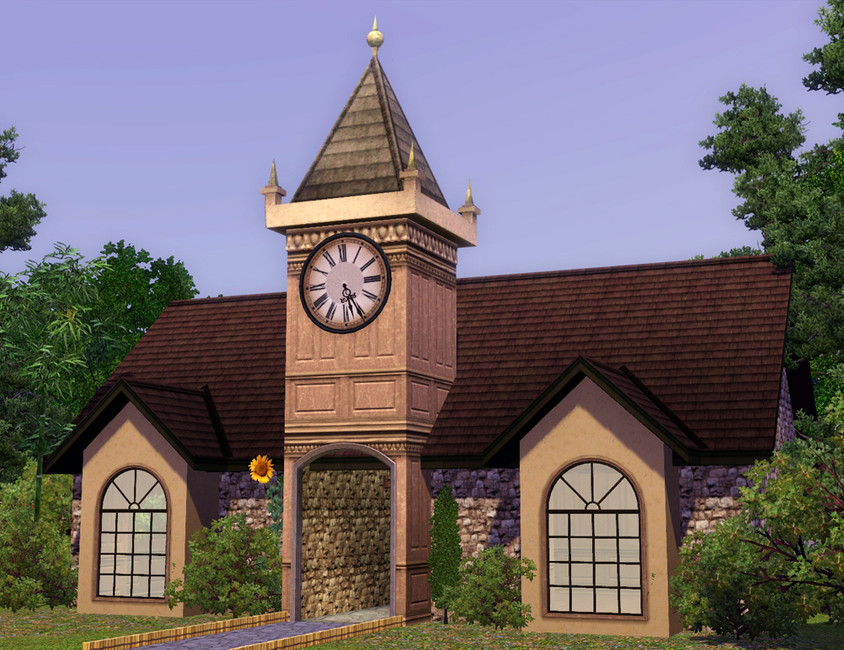 The Sims Resource - Clock Tower Build Set