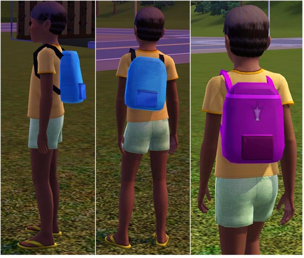 The Sims Resource | Backpacks for kids