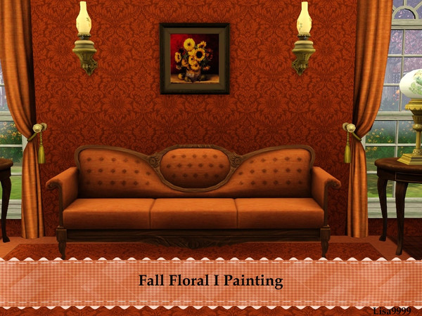 The Sims Resource - Fall Floral I Painting