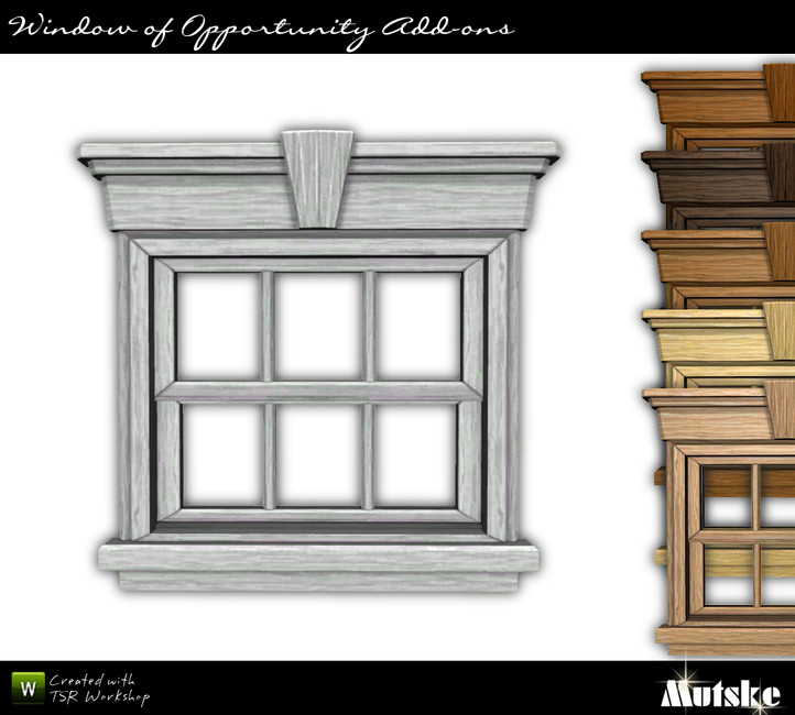 The Sims Resource - Window Colonial 1x1 Loft Double Hung