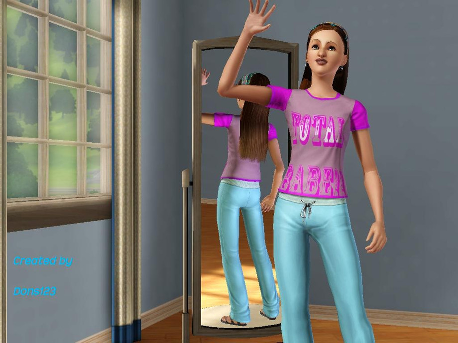 The Sims Resource | Total Babe T-shirt