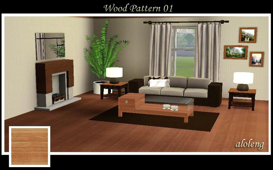 The Sims Resource - Wood Pattern 01