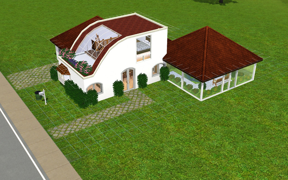 The Sims Resource | A little half-round roof dream
