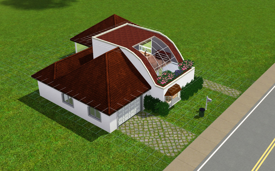 The Sims Resource | A little half-round roof dream