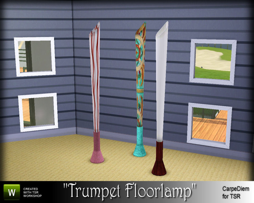 The Sims Resource | CD_Trumpet Floorlamp