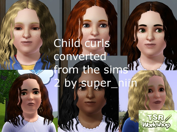 The Sims Resource | Curls for child female