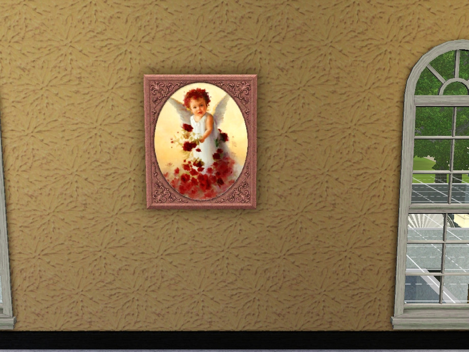 The Sims Resource - Rose Baby Angel Painting