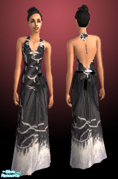 The Sims Resource | Christian Dior Evening Dress