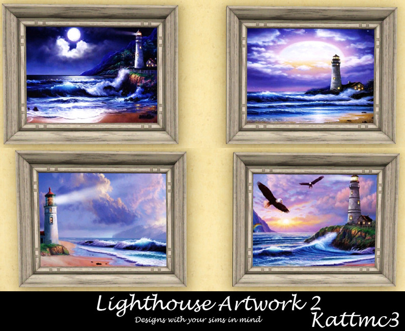 The Sims Resource - Lighthouse Artwork Set 2