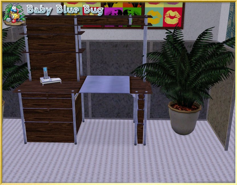 The Sims Resource - bbb Office Max Deluxe Desk