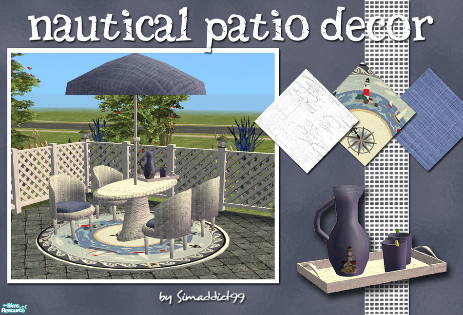 The Sims Resource - Nautical Patio Decor
