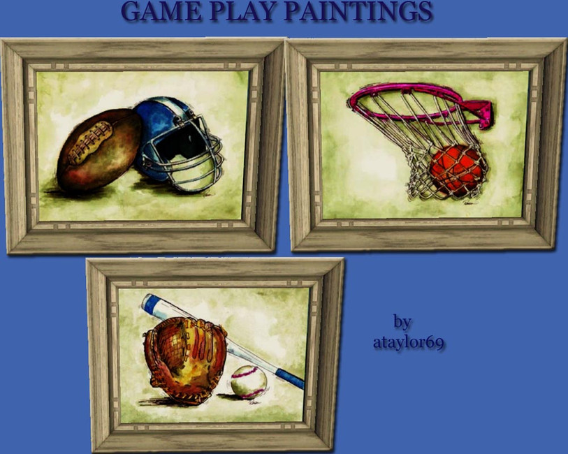 The Sims Resource - Game play paintings